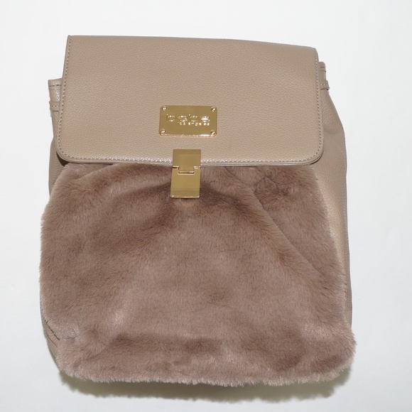 bebe | Bags | Bebe Taupe Dorothea Large Backpack | Poshmark